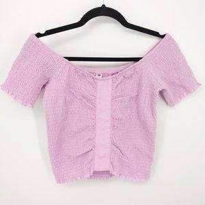 bp | Tops | 3 For 5 Bp Lilac Off Shoulder Smocked Top | Poshmark